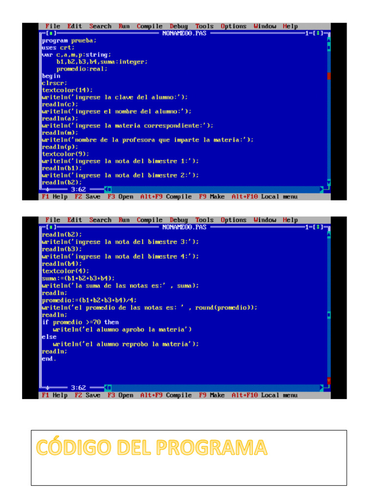 PRUEBA CORTA DE PROGRAMACION | PDF