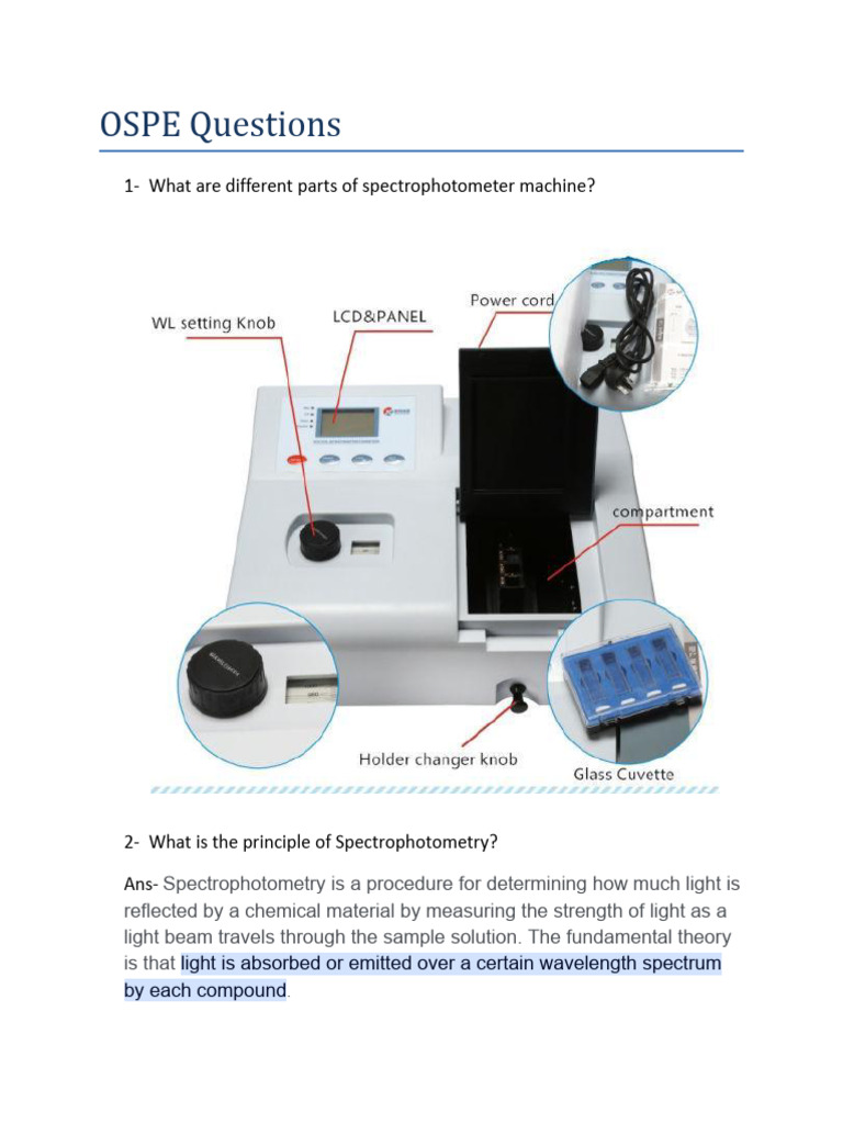 Spectrophotometer | PDF