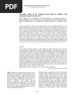 Normative Data for 30m Sprint Test | PDF
