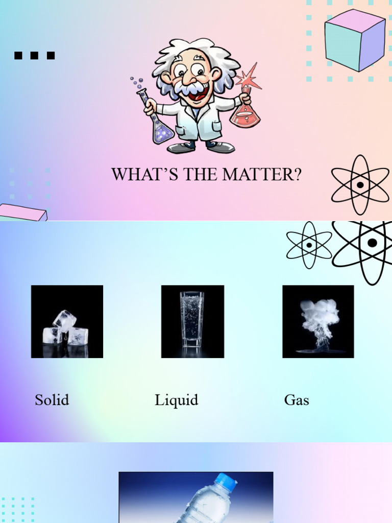 What's The Matter-Grade 8 Chemistry Lesson 1 Final | PDF | Water | Ice