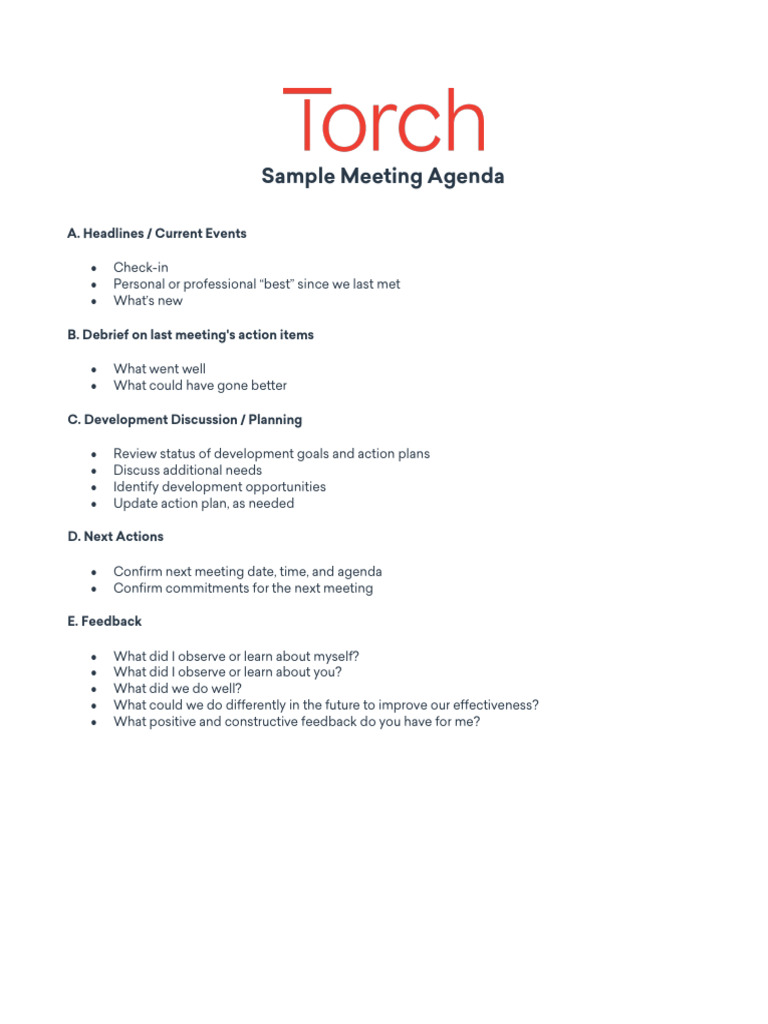 sample meeting ageda | PDF