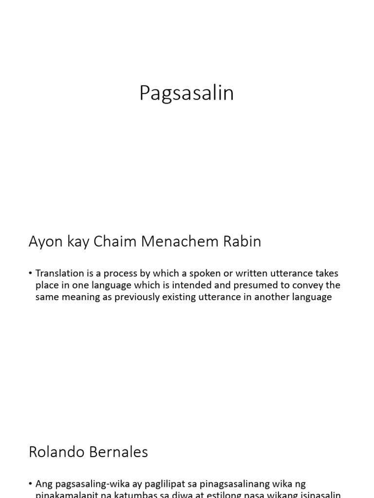 Pagsasalin Nida at Newmark | PDF