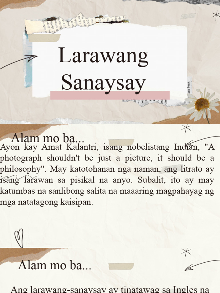 Larawang Sanaysay Lecture | PDF