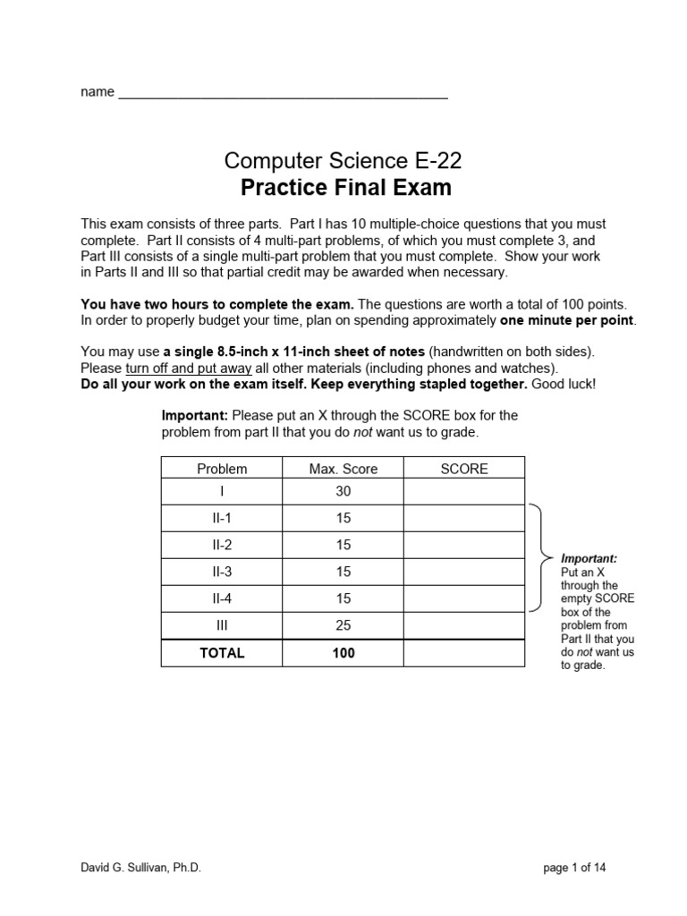 Practice Final | PDF | Graph Theory | Algorithms And Data Structures