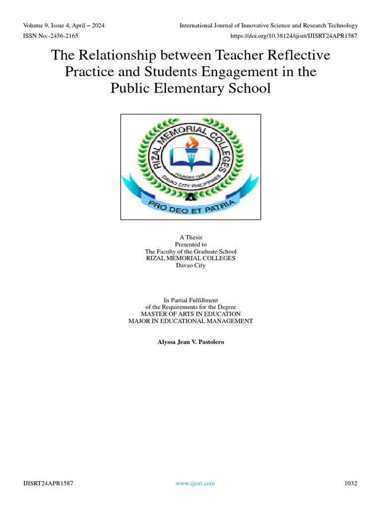 Reflective Teaching Boosts Engagement | PDF | Reflective Practice | Teachers