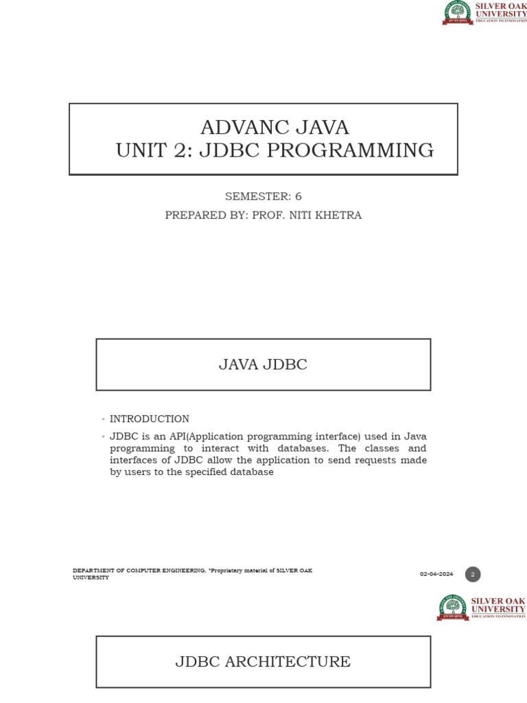 ch-2 AJ | PDF | Databases | Java (Programming Language)