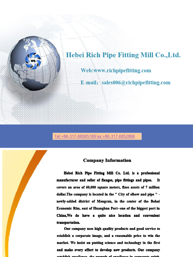 Product Profile | PDF | Pipe (Fluid Conveyance) | Mechanical Engineering