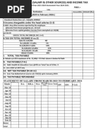 TDS Calculation On Salary in Excel | PDF