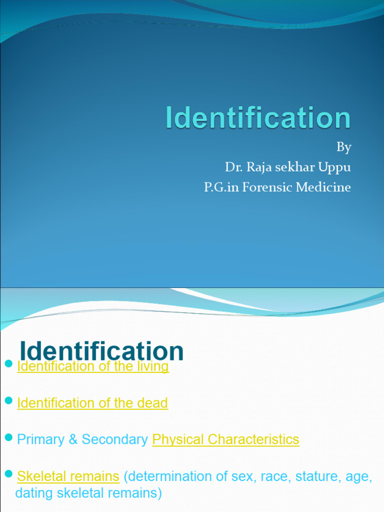 14 - Identification | PDF | Fingerprint | Bone