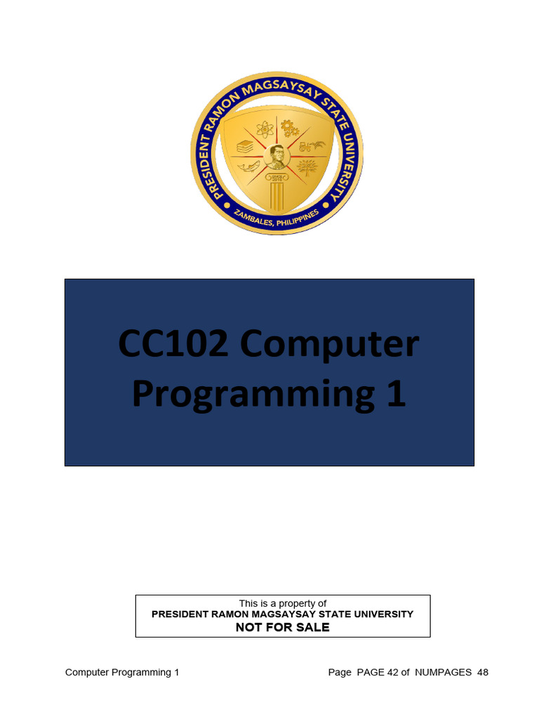CC102 Computer Programming | PDF | Eclipse (Software) | Data Type CC102 Computer Programming | PDF | Eclipse (Software) | Data Type