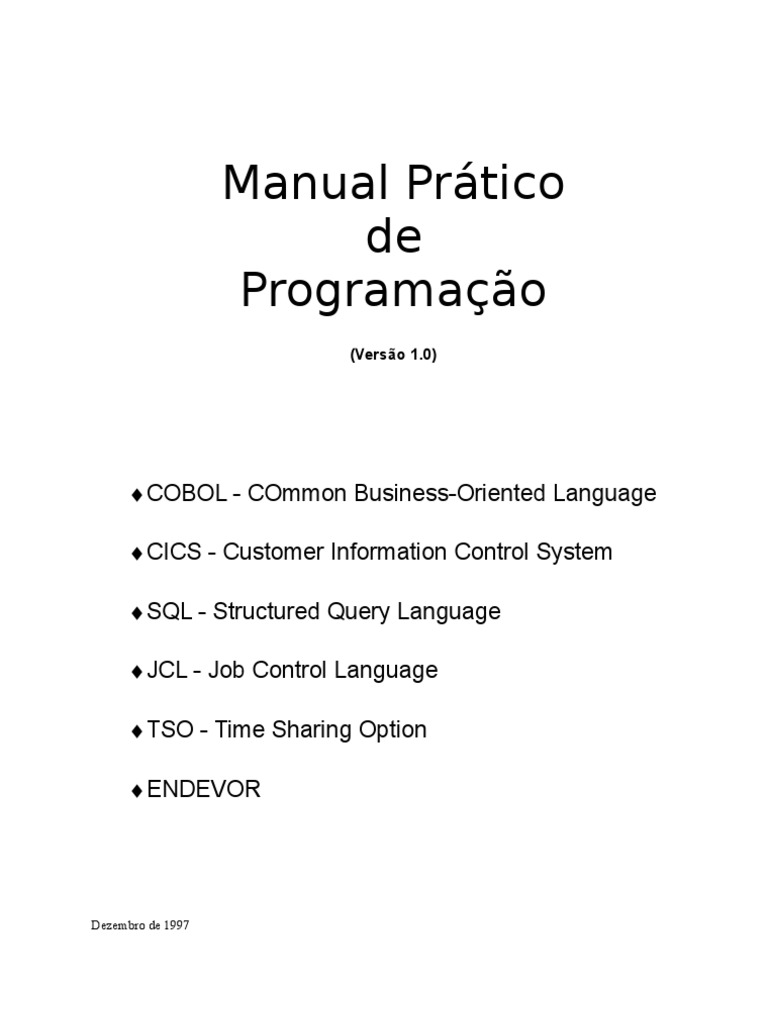 Manual Prático | PDF | SQL | Software de sistema
