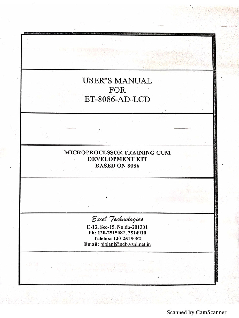Microprocessor Lab Mannual | PDF