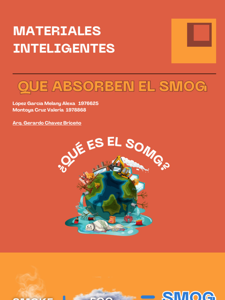 Materiales Inteligentes Que Absorben Smog | PDF | Contaminación ...