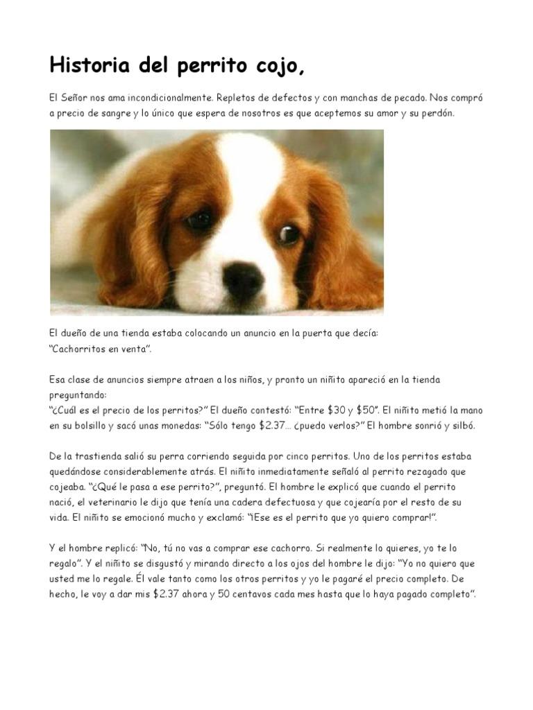 La historia del perrito cojo | PDF | Amor