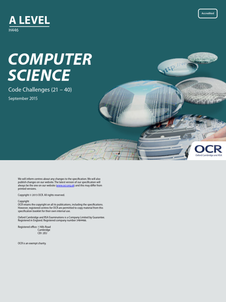 Code Challenges For A Level 21 40 1 | PDF | Password | String (Computer ...