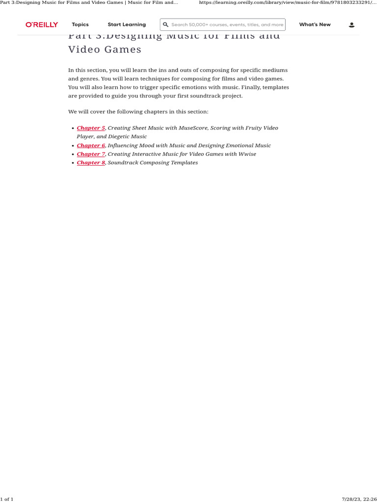 Part 3 Designing Music For Films and Video Games Music For Film and ...