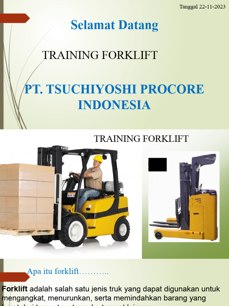 Presentation FORKLIFT | PDF | Teknologi & Rekayasa
