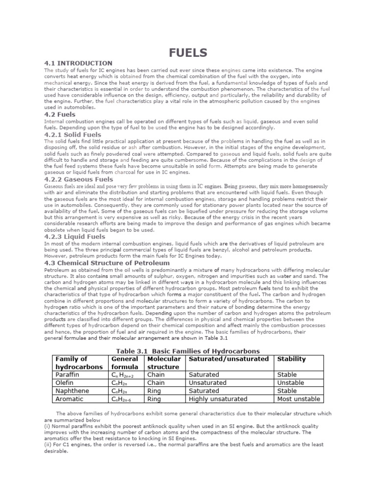 FUELS | PDF | Alkane | Petroleum