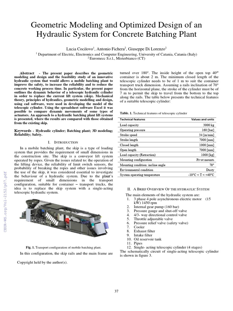 Geometric Modeling And Optimized Design Download Free Pdf Elevator Reliability Engineering