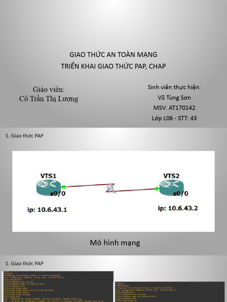 Bài 01. Triển Khai Giao Thức PAP CHAP | PDF