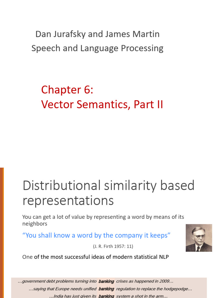 Lecture Word Embeddings WordTo Vec IR | PDF | Cognitive Science | Machine Learning