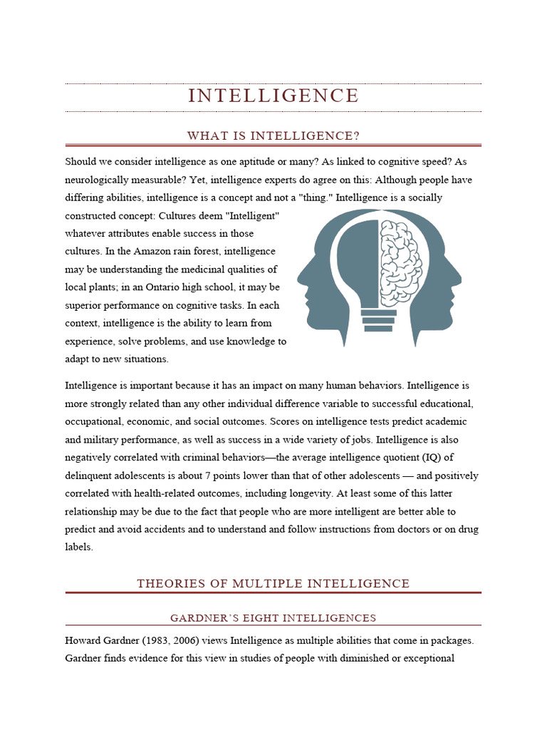 Intelligence Pdf Intelligence Intelligence Quotient 0571