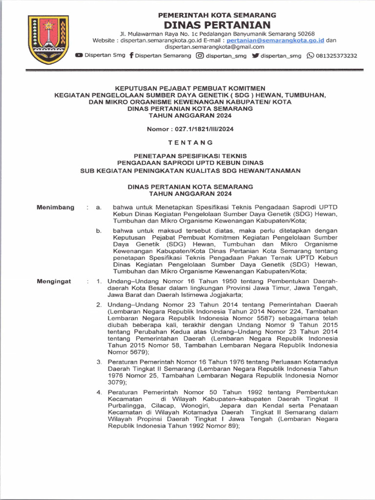 SK Spek Saprodi | PDF