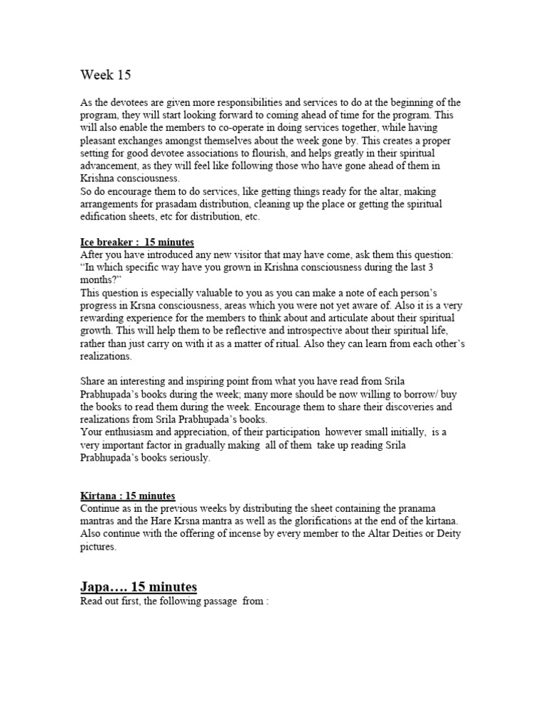 BhaktiVriksha Module 2 Week 15 | PDF | Vedanta | Vaishnavism