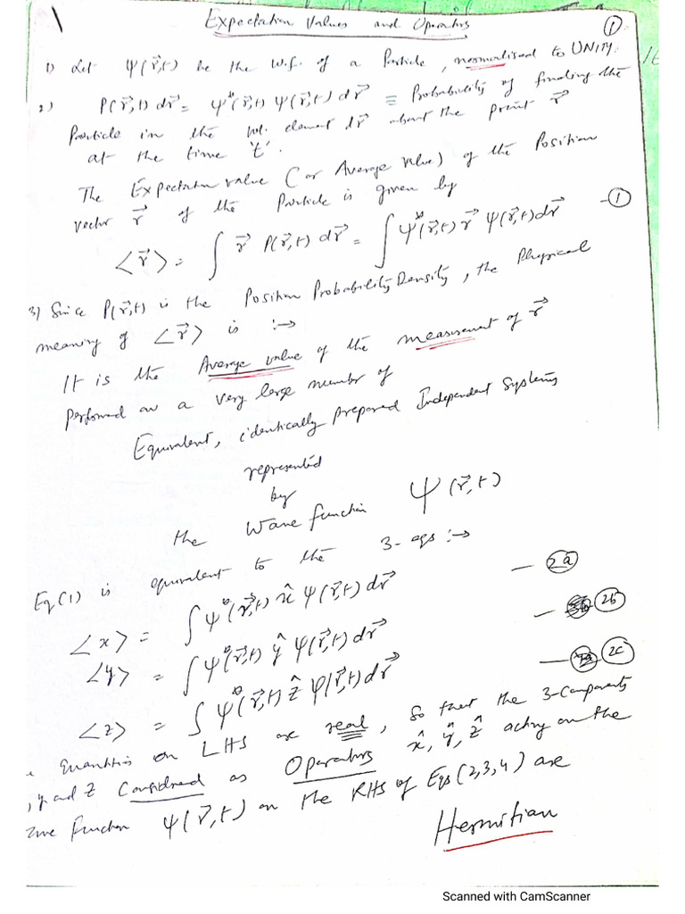 Expectation Values Pdf