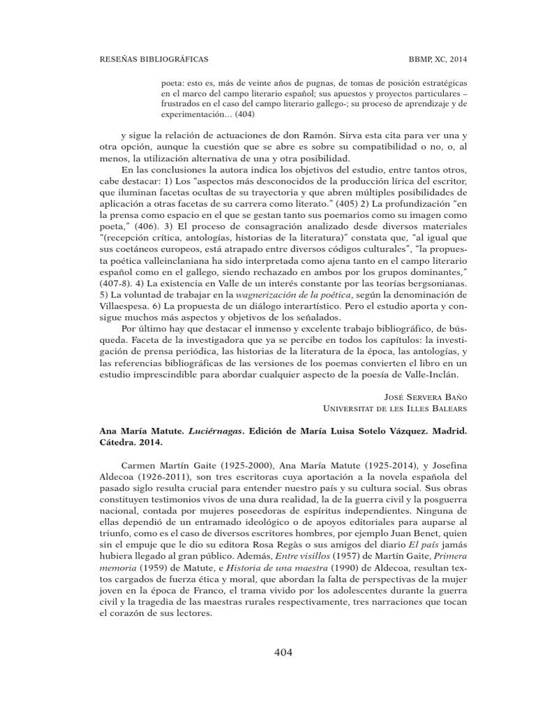 Ana Maria Matute Luciernagas Edicion de Maria Luis | PDF | Cuentos ...