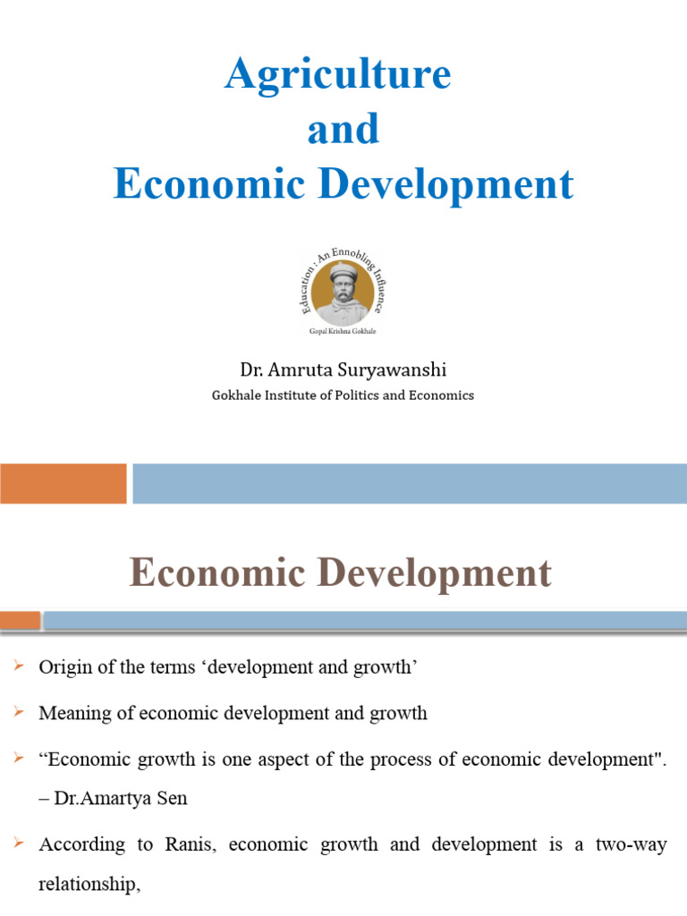 3 Agri and Eco - DVPT | PDF | Economic Growth | Agriculture
