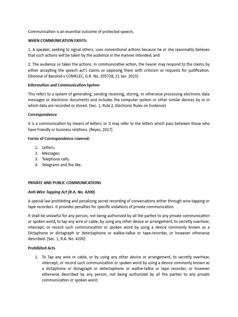 Privacy of Communication | Download Free PDF | Right To Privacy ...