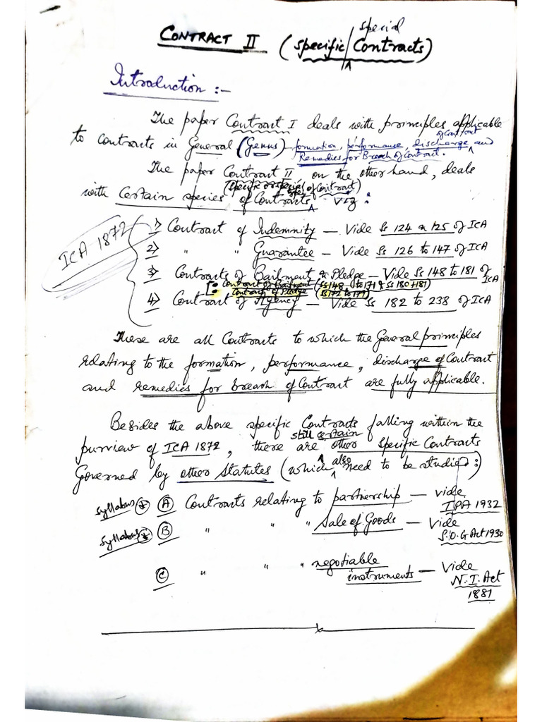 Contract of indemnity | PDF