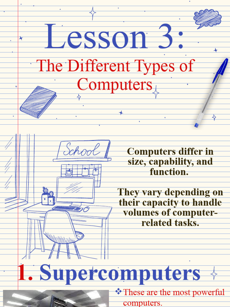 Computer 1stQ Lesson 3 - The Different Types of Computers | PDF | Operating System | Graphical ...