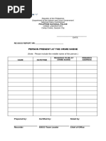 Crime Scene Log Sheet (Editable Form) | PDF | Forensic Science | Law ...