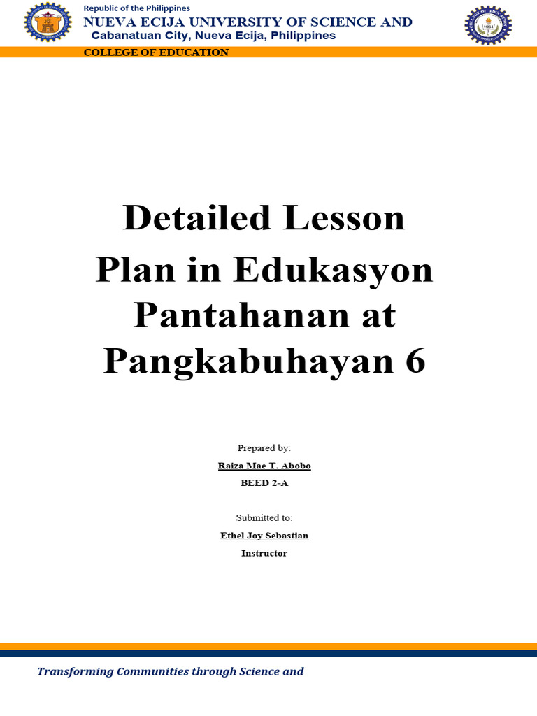 Detailed-Lesson-Plan-TLE | PDF | Engraving