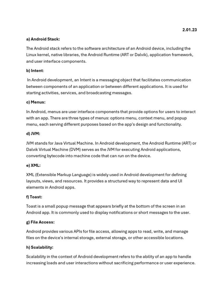 Andro Pdf Android Operating System Java Programming Language