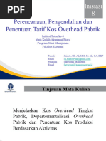 Kos Overhead Pabrik: Karakteristik & Tarif | PDF