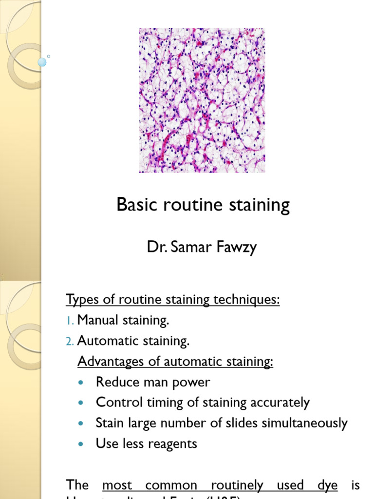 3-Routine staining | PDF | Staining | Chemical Substances