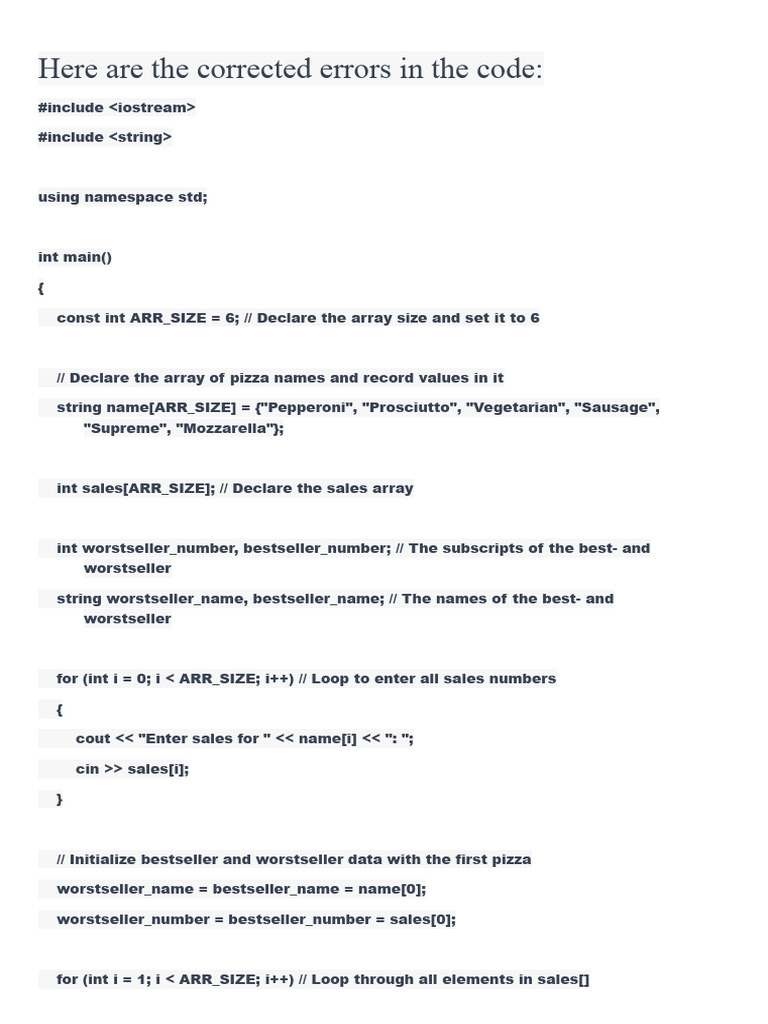 The Corrected Errors in The Code | PDF | Namespace | Software Development The Corrected Errors in The Code | PDF | Namespace | Software Development
