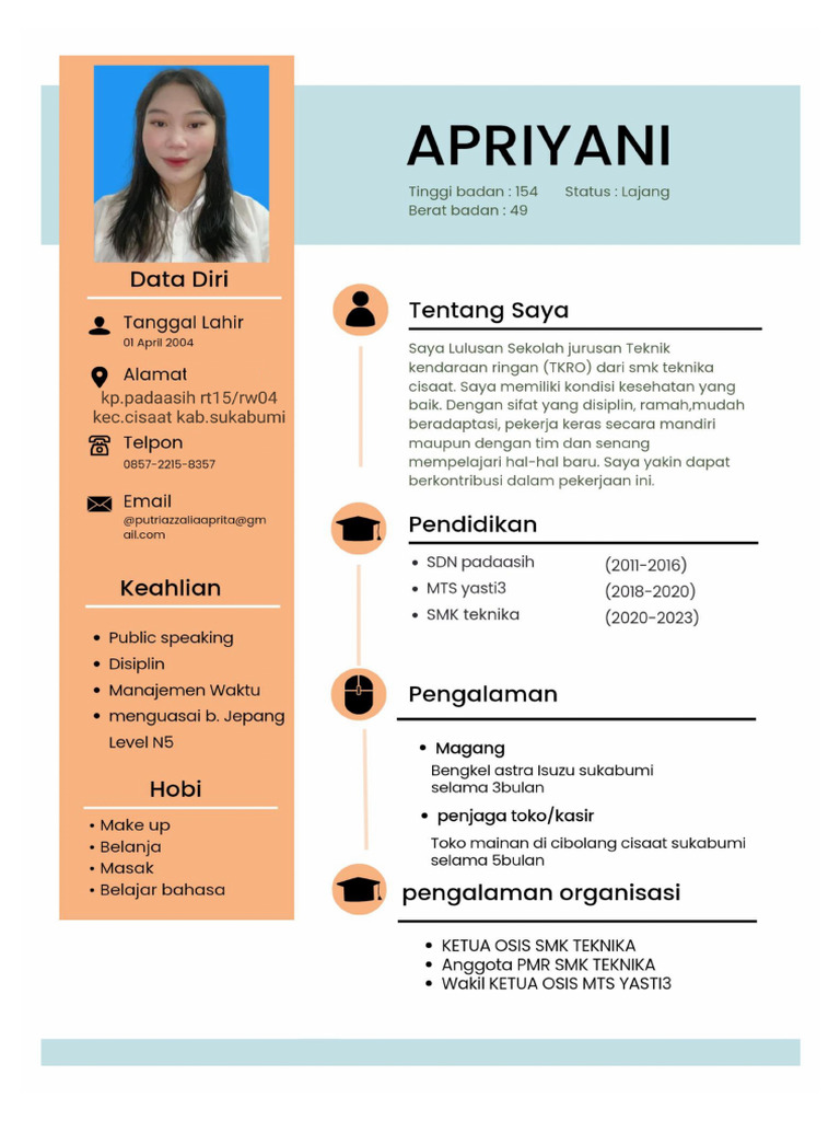 CV Apriyani | PDF
