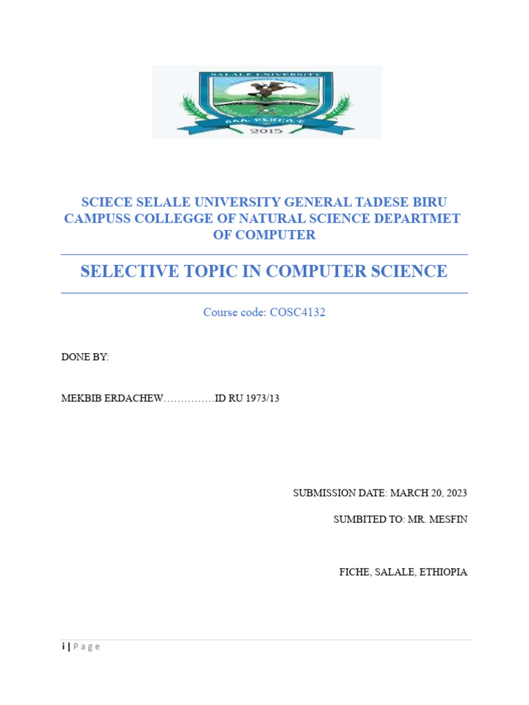 Selective Course Assignment | Download Free PDF | Data Warehouse | Spatial Analysis