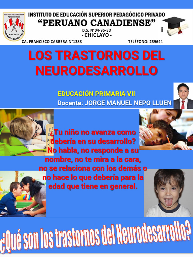 Los Trastornos Del Neurodesarrollo | PDF | Desorden hiperactivo y deficit de atencion ...