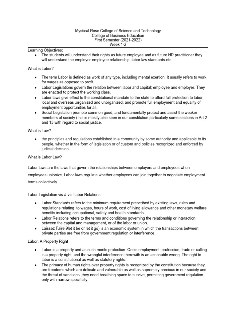 Labor Relations | Download Free PDF | Cost Of Living | Labour Law