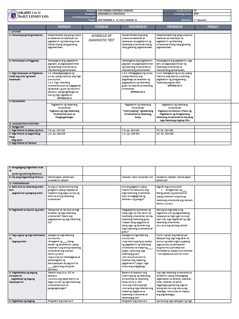 DLL_EPP 4_Q1_W2 | PDF