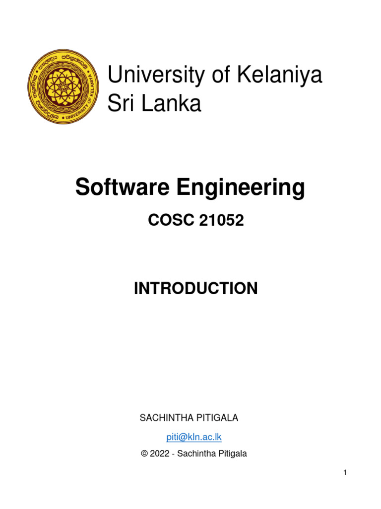 Overview of Software Engineering Principles | PDF | Software Engineering | Engineering