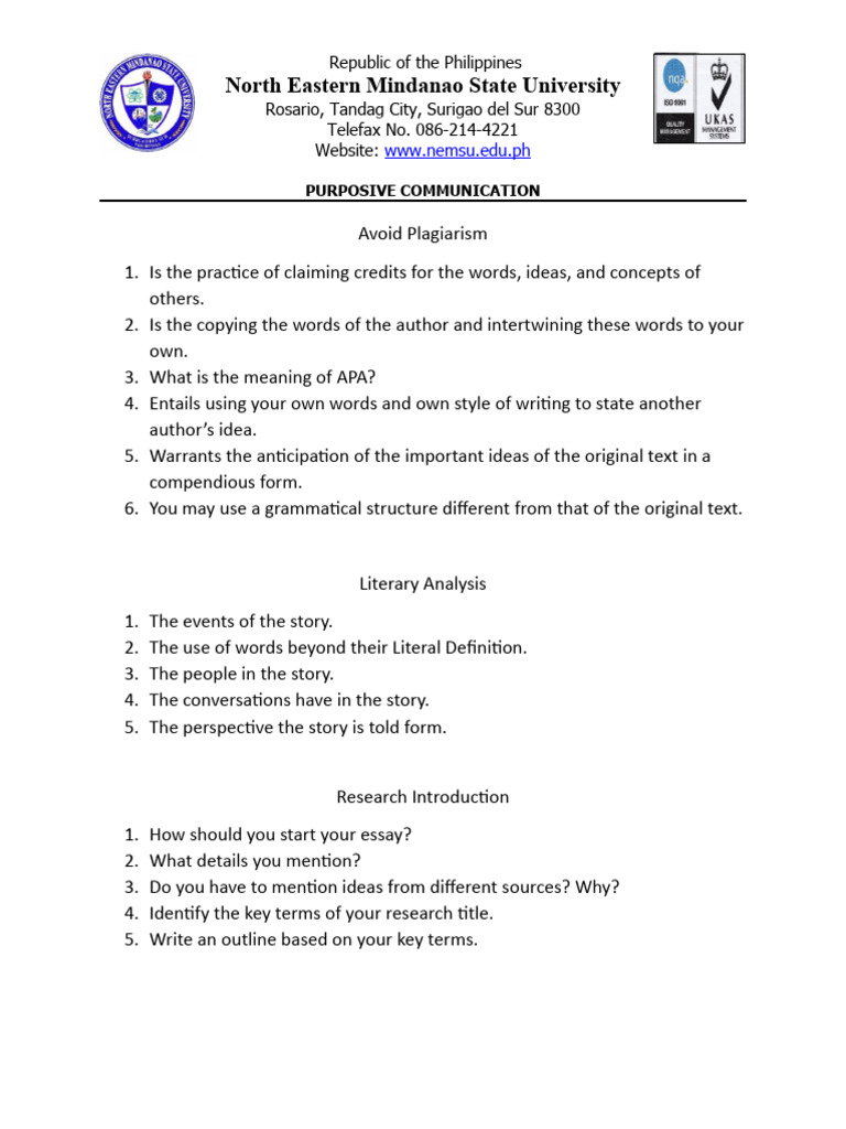 File for Purposive communication | PDF | Communication | Human Communication