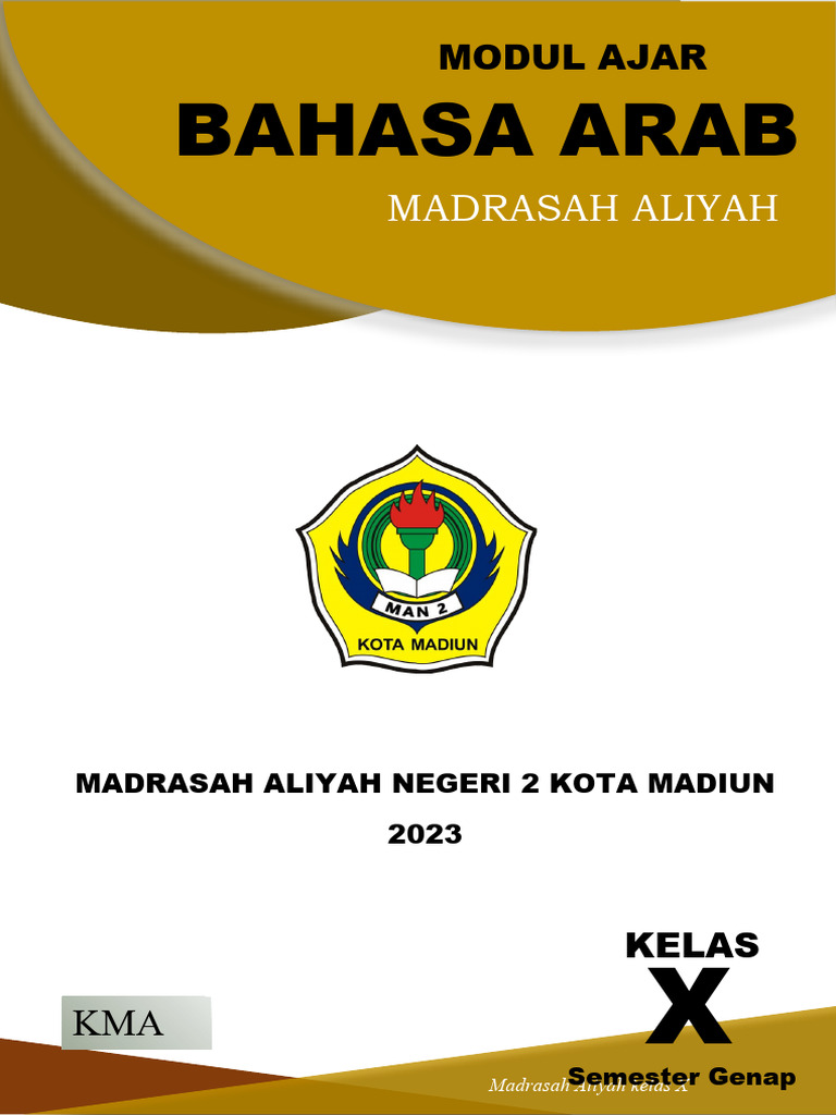 Modul Bahasa Arab Kelas X Semester 2 | PDF | Karier & Perkembangan ...