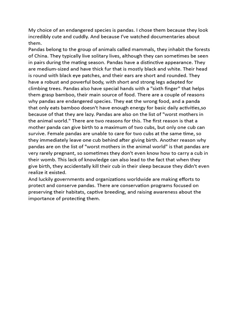 Esej o Pandama Eng | PDF | Home & Garden | Wellness