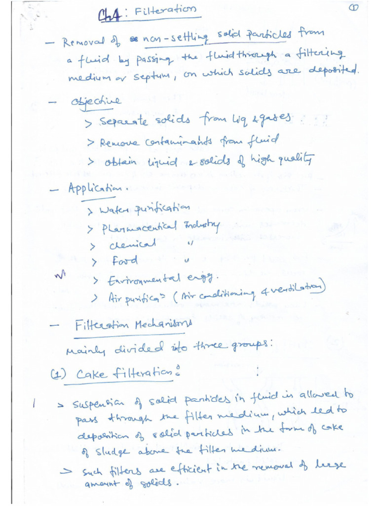 Ch4 Filtration | PDF